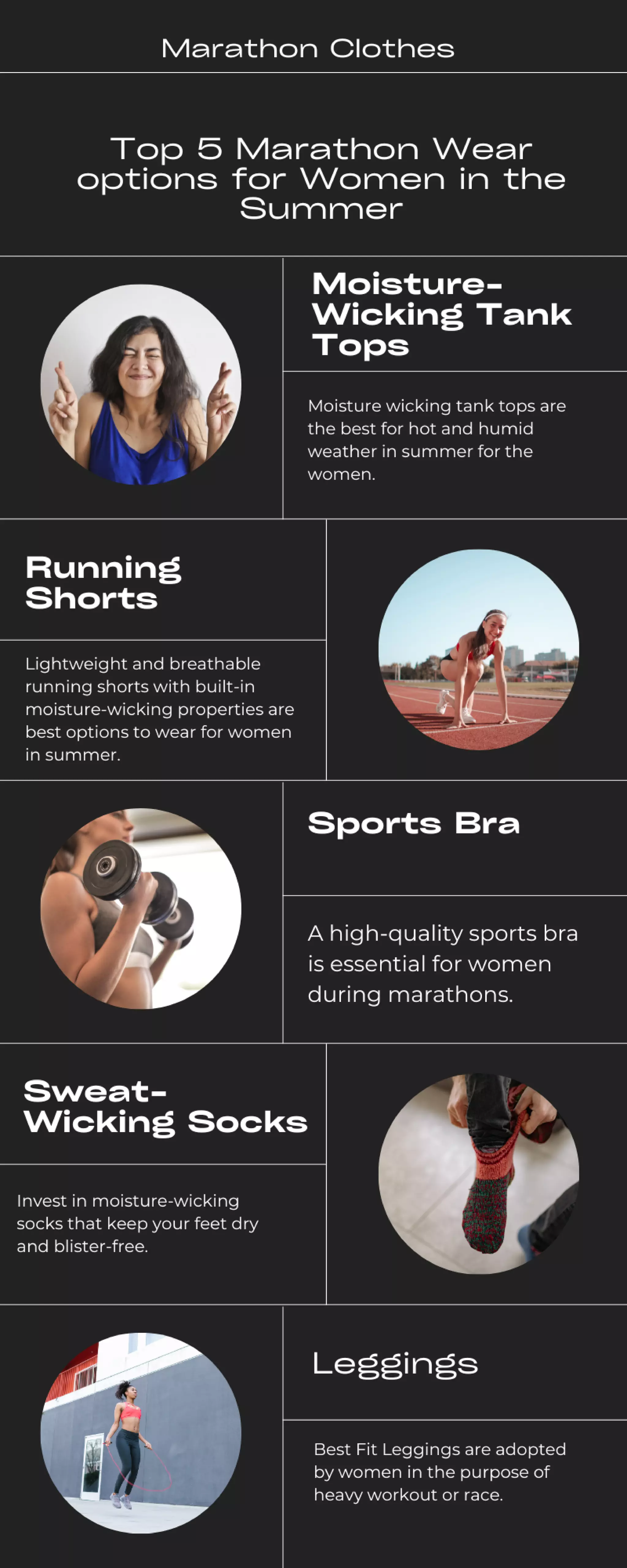 Top 5 Marathon Wear Options for Women in the Summer. | PDF