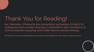 Top 5 Python Modules for Data Analytics | PPT