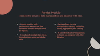 Top 5 Python Modules for Data Analytics | PPT