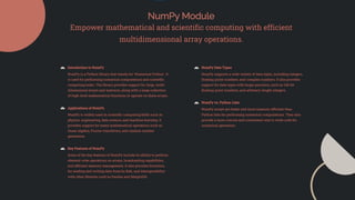 Top 5 Python Modules for Data Analytics | PPT