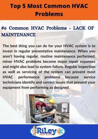 Top 5 most common hvac problems | PDF