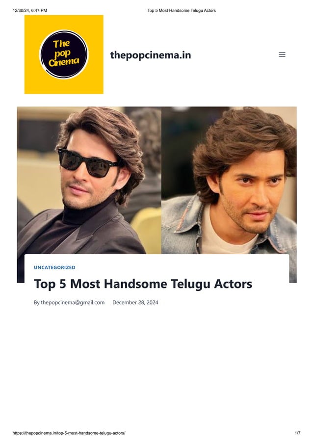 Top 5 Most Handsome Telugu Actors 2025.pdf
