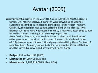 Top 5 movie presentation | PPTX