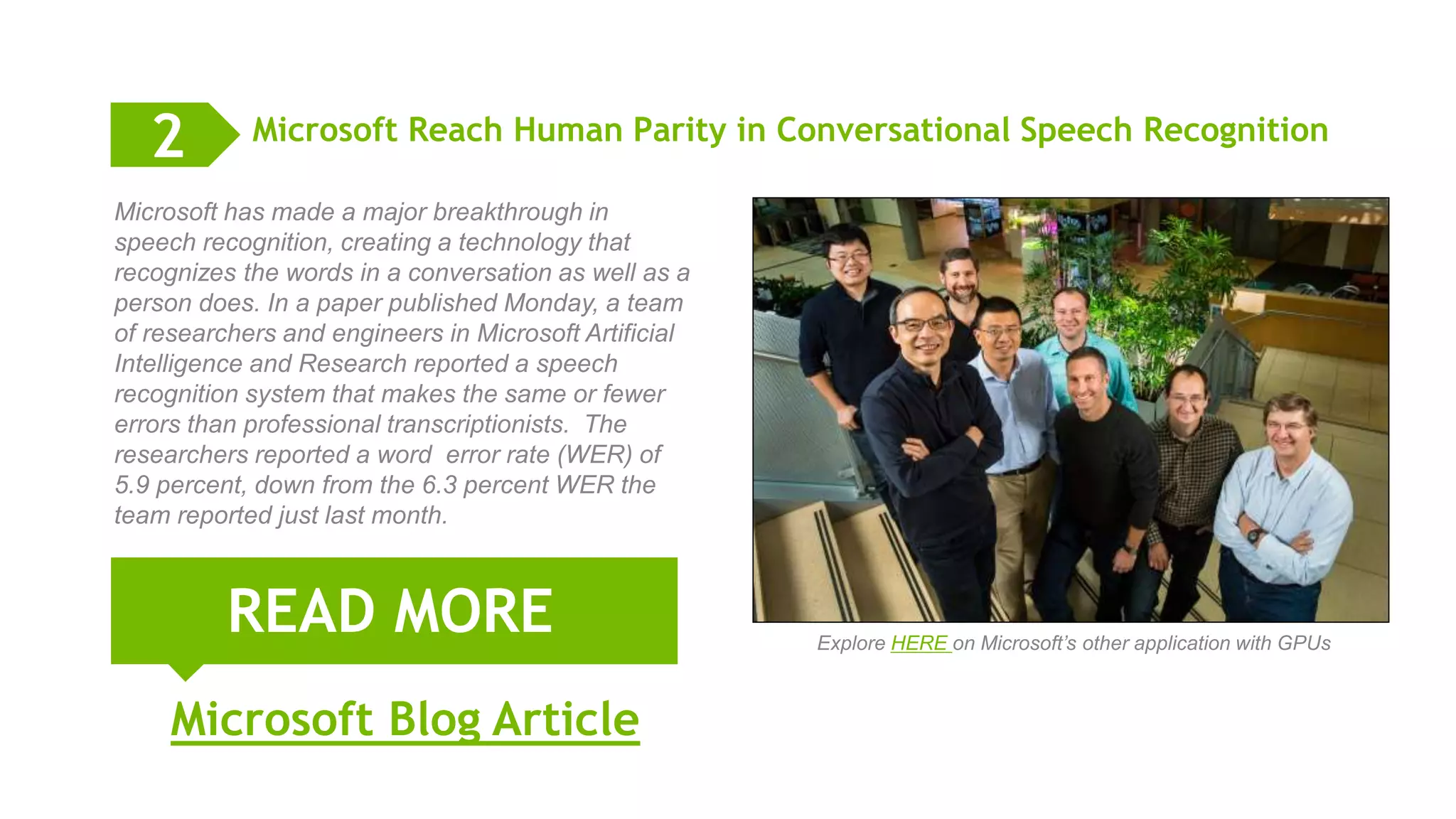 10/21 Top 5 Deep Learning Stories | PPTX | Technology Industry | Industries