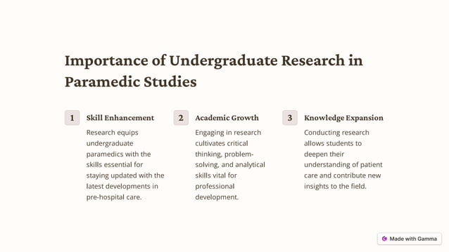 TOP 5 Paramedic Dissertation Topics For Students | PPT