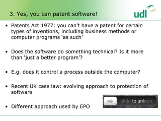 Top 5 patent Tips. Cerian Jones, UDL | PPT