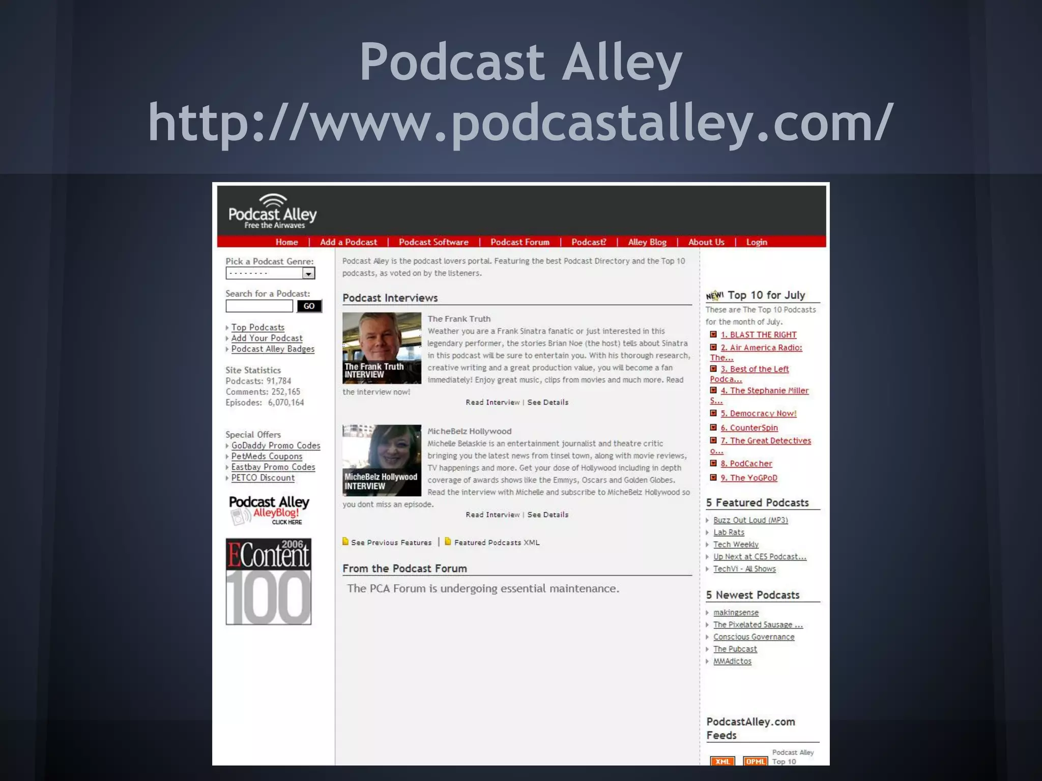 Top 5 podcast Sites | PPT