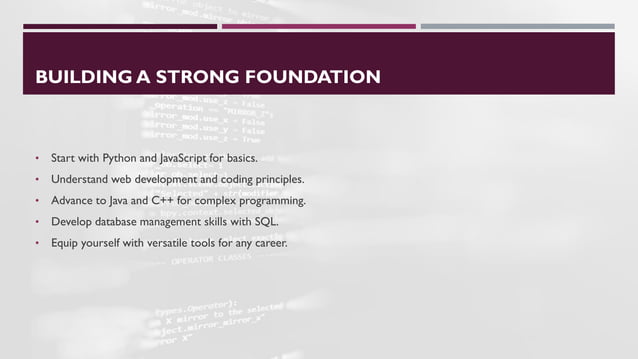 Top 5 Programming Languages College Students Should Learn | PDF