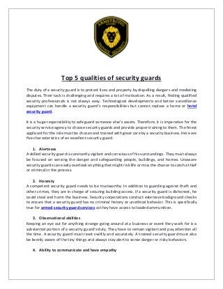 Top 5 qualities of security guards.pdf