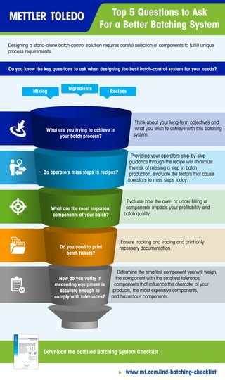 Top 5 Questions to Ask For a Better Batching System | PDF | Business ...