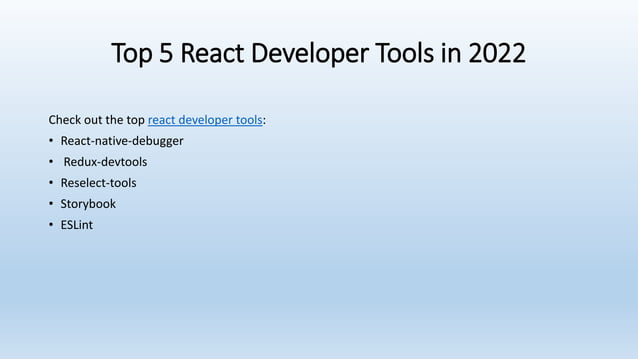 Top 5 React Developer Tools in 2022.pptx