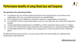 Top 5 React Performance Optimization Techniques in 2023 | PDF | Web Development | Internet