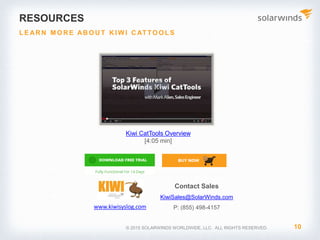 Top 5 Reasons to Use Kiwi CatTools | PDF