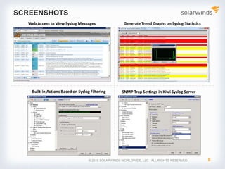 Top 5 Reasons to Use Kiwi Syslog Server | PDF
