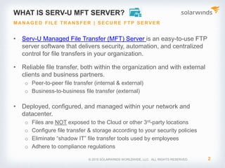 Top 5 Reasons to Use Serv-U MFT Server | PPTX