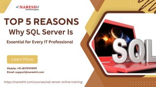 Top 5 Reasons Why SQL Server in NareshIT | PDF