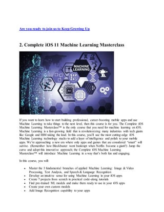 Top 5 recent research courses on machine learning- simpliv | PDF