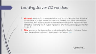 Top 5 Server Operating Systems | PPT