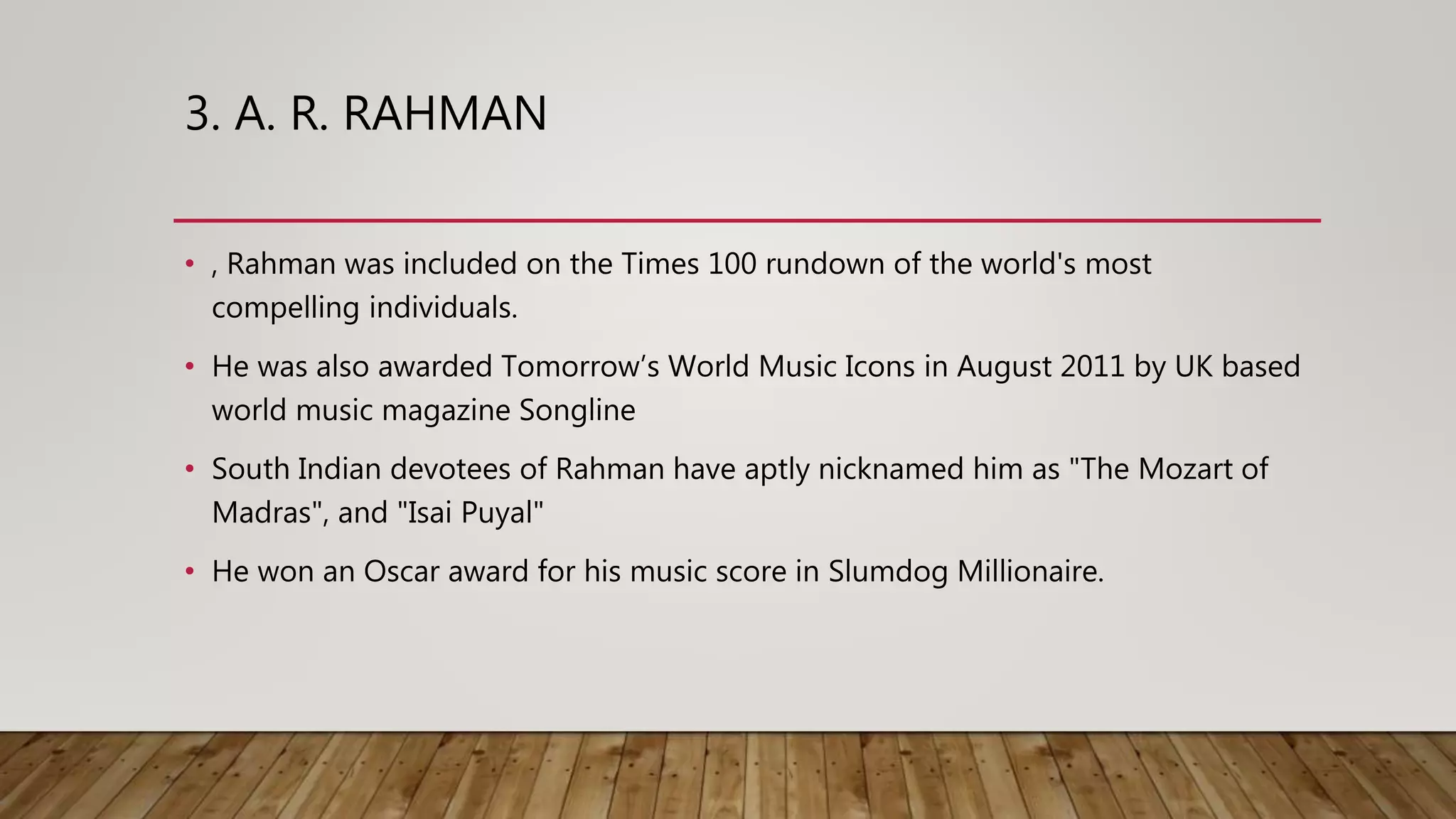 Top 5 singer ever | PPT