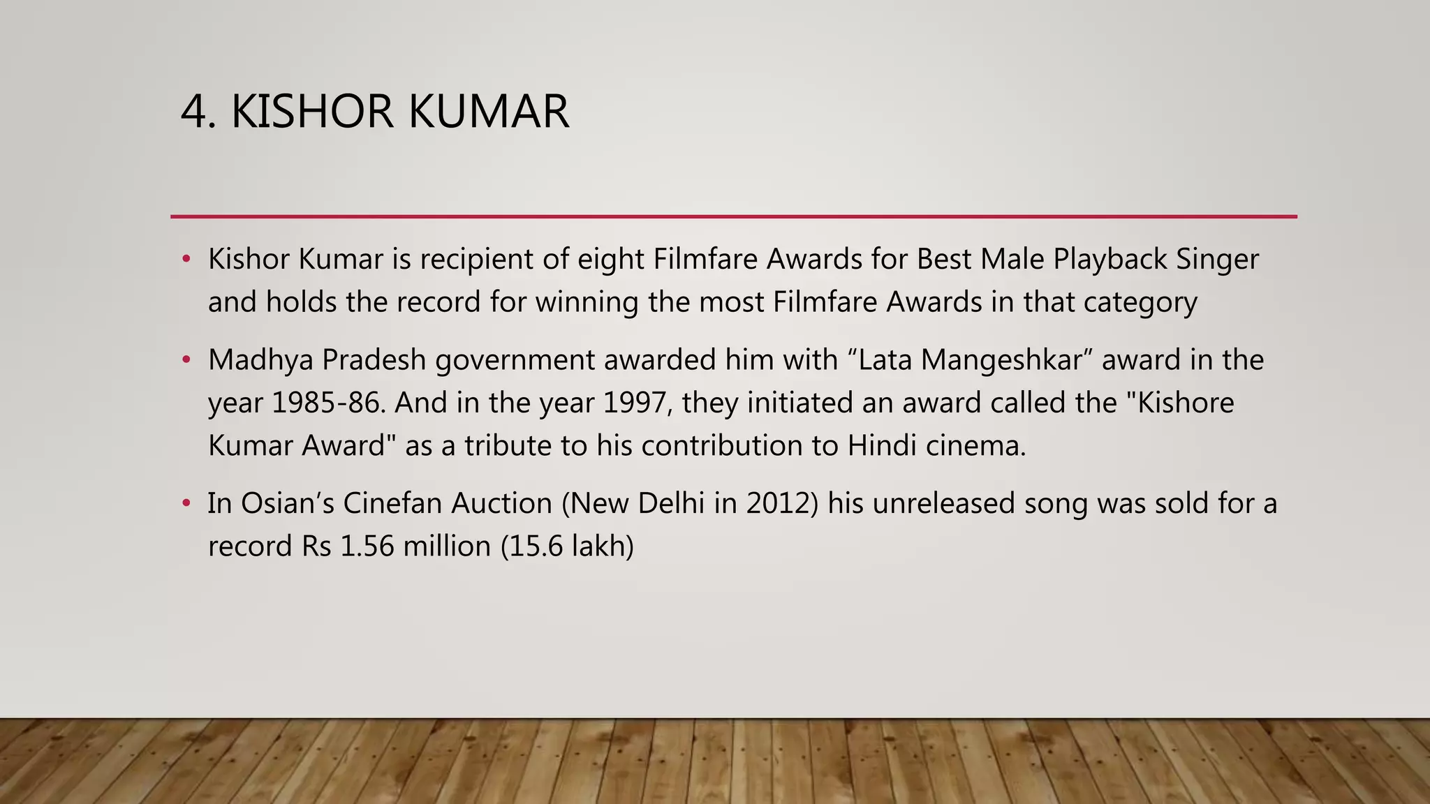 Top 5 singer ever | PPTX