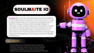 Top 5+ Soulmate AI chatbots Platform for 2025 | PPT