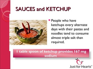 Top 5 sources of hidden salt | PPT | Heart and Cardiovascular Diseases ...