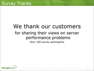 Top 5 server performance problems and how to resolve them using OpManager | PPT