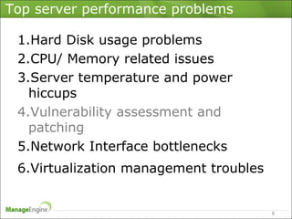 Top 5 server performance problems and how to resolve them using OpManager | PPT