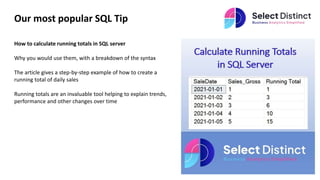 Top 5 SQL Tips and Timesaver 2023, our most popular posts | PPTX | Databases | Computer Software ...