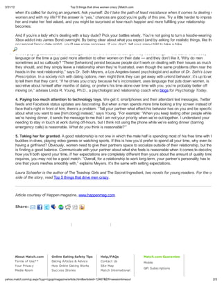 Top 5 things that drive women crazy | PDF