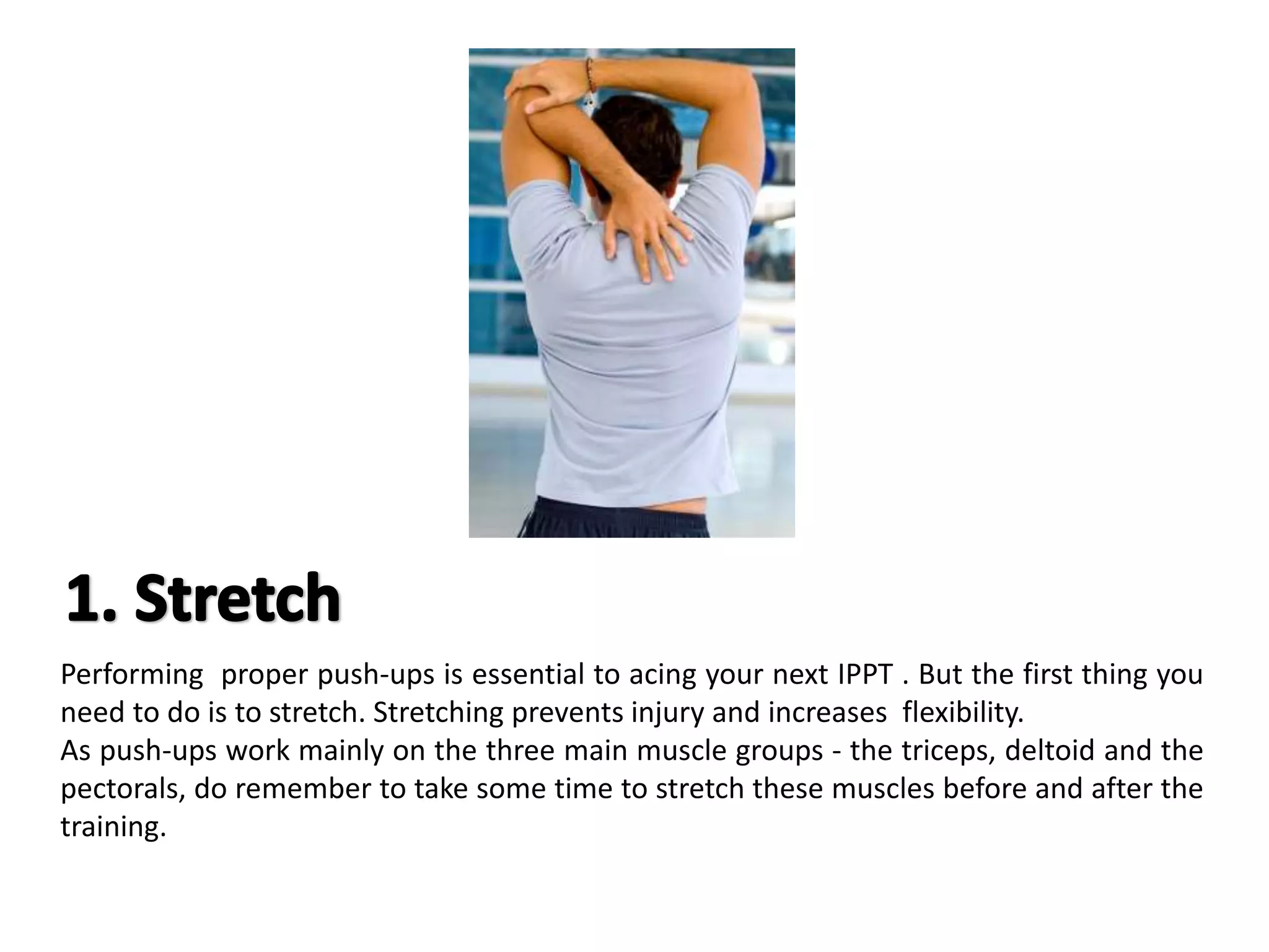 Top 5 tips for ippt training (push ups) | PPT