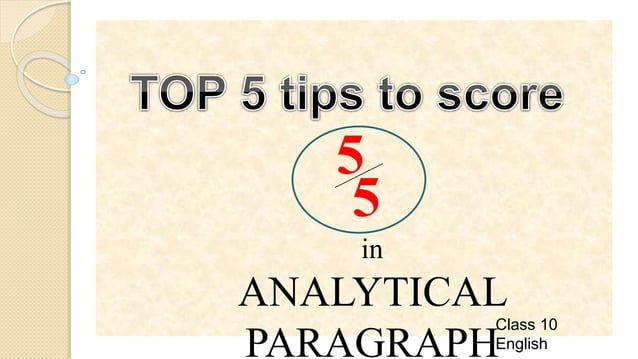 Top 5 tips to score Full in Analytical Paragraph Writing | Analytical ...