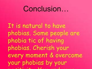 Top 5 uncommon phobias | PPTX