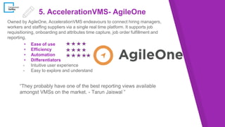 Top 5 VMS for SMEs in Staffing | PPT