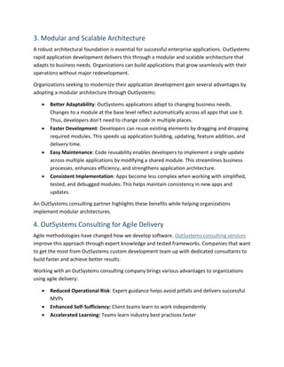 Accelerating App Development with OutSystems | PDF