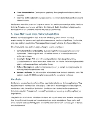 Accelerating App Development with OutSystems | PDF