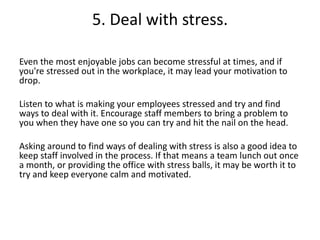 Top 5 ways to motivate employees | PDF | Career Advice | Careers