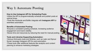 Top 5 Ways To Use Instagram API in 2024 for your business | PPT