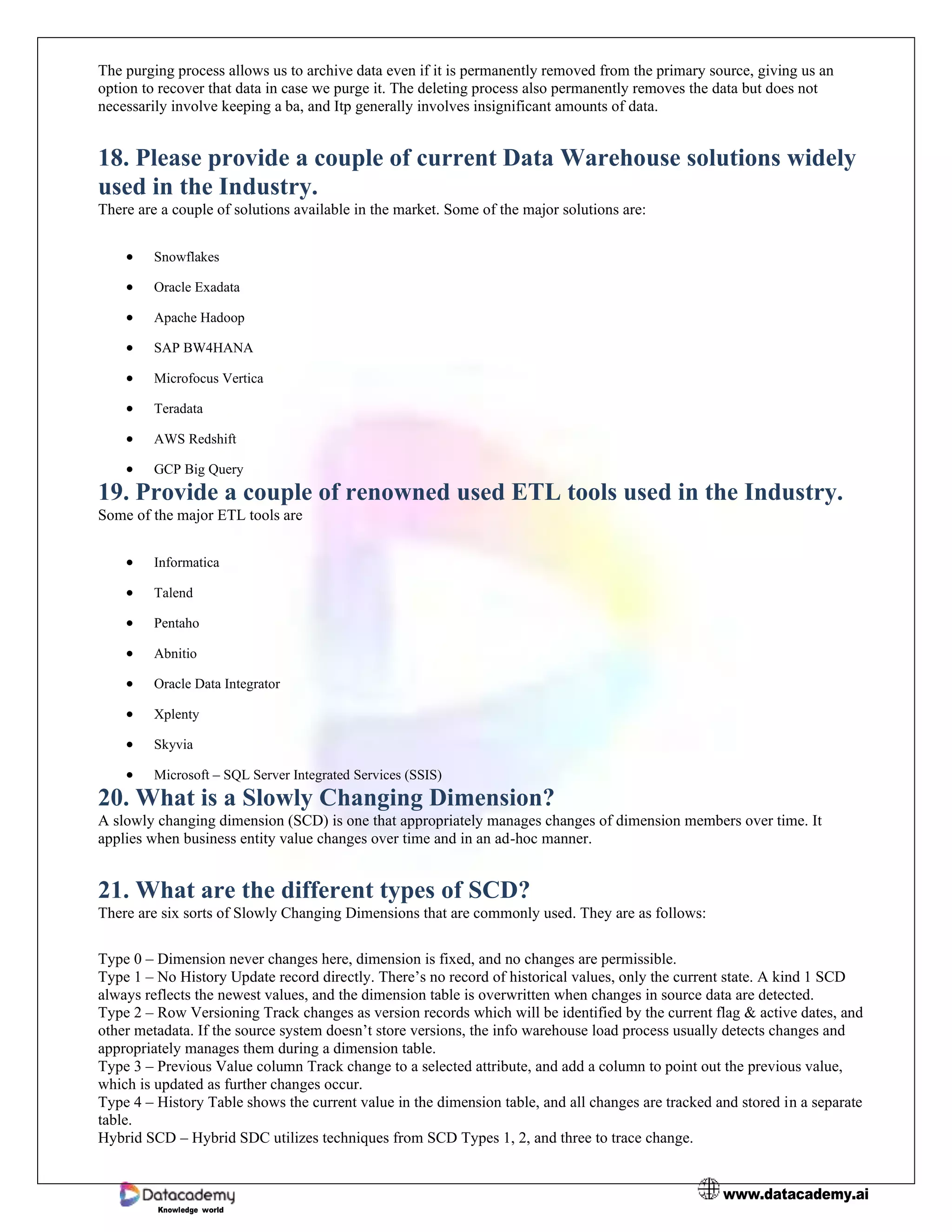 Top 60+ Data Warehouse Interview Questions and Answers.pdf