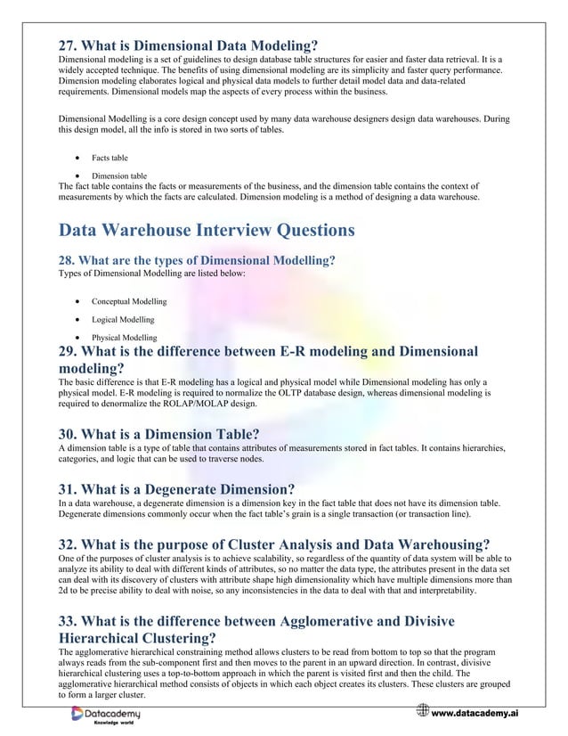 Top 60+ Data Warehouse Interview Questions and Answers.pdf