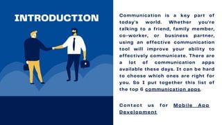 Top 6 communication apps | PDF