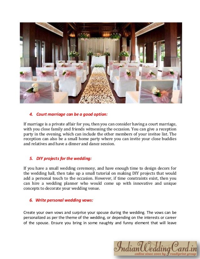 Top 6 tips to create a personalized wedding ceremony