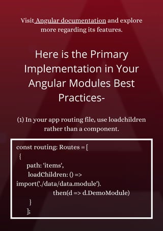 Top 7 Angular Best Practices to Organize Your Angular App | PDF