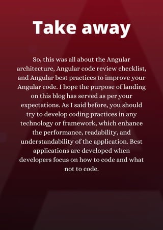Top 7 Angular Best Practices to Organize Your Angular App | PDF