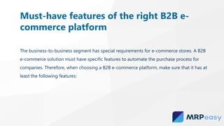 Top 7 b2b e-commerce platforms in 2020-s | PPT