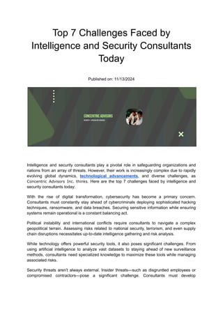 Top 7 Challenges Faced by Intelligence and Security Consultants Today.pdf
