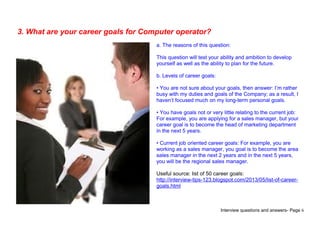 Top 7 computer operator interview questions answers | PPT