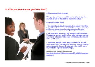 Top 7 coo interview questions answers | PPT