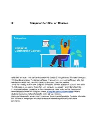 Top 7 Courses for Every Interest and Stage of Education | PDF