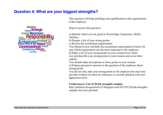 Top 7 design bridge interview questions and answers | DOC